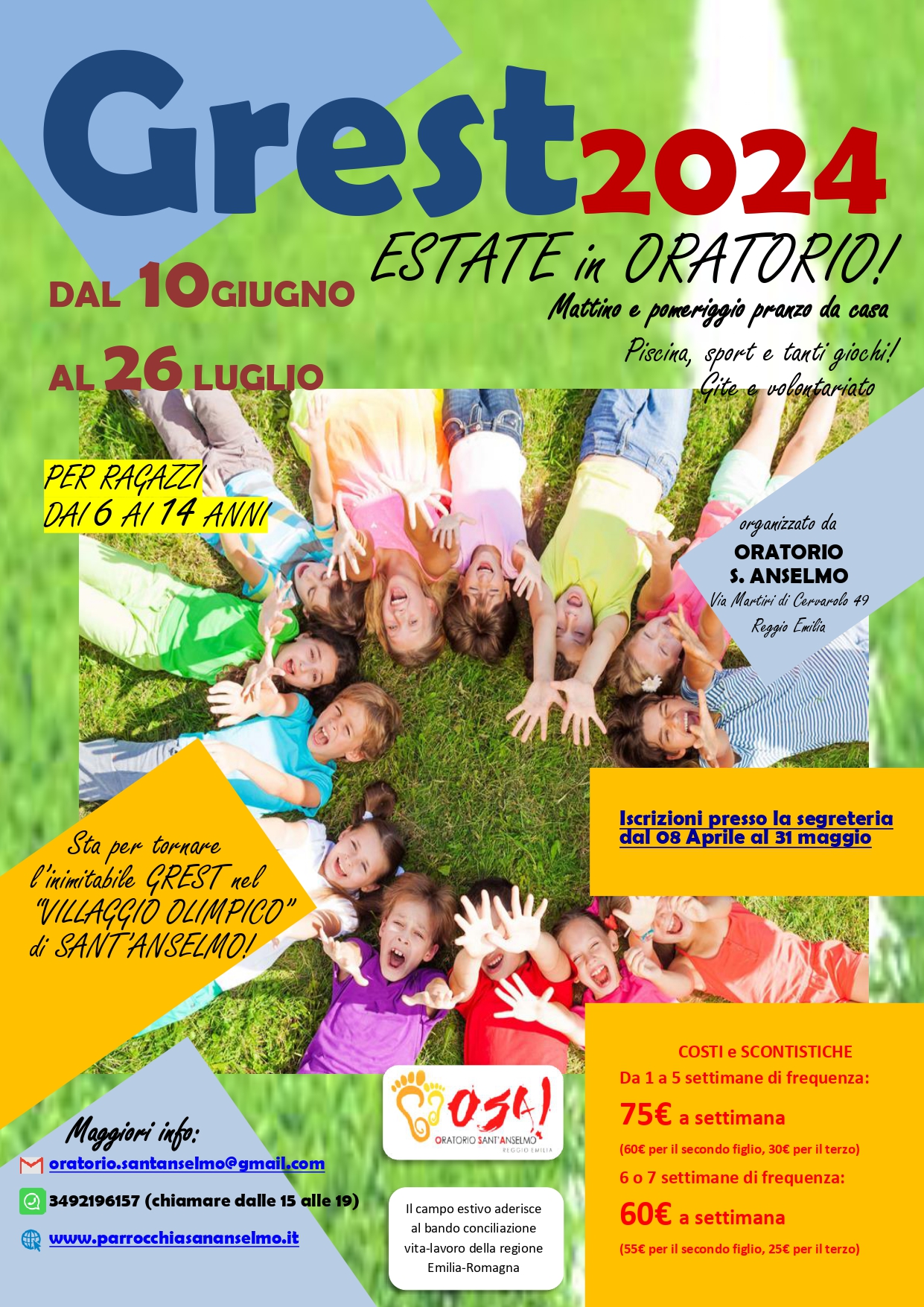 Grest 2024 – Parrocchia Sant'Anselmo di Lucca